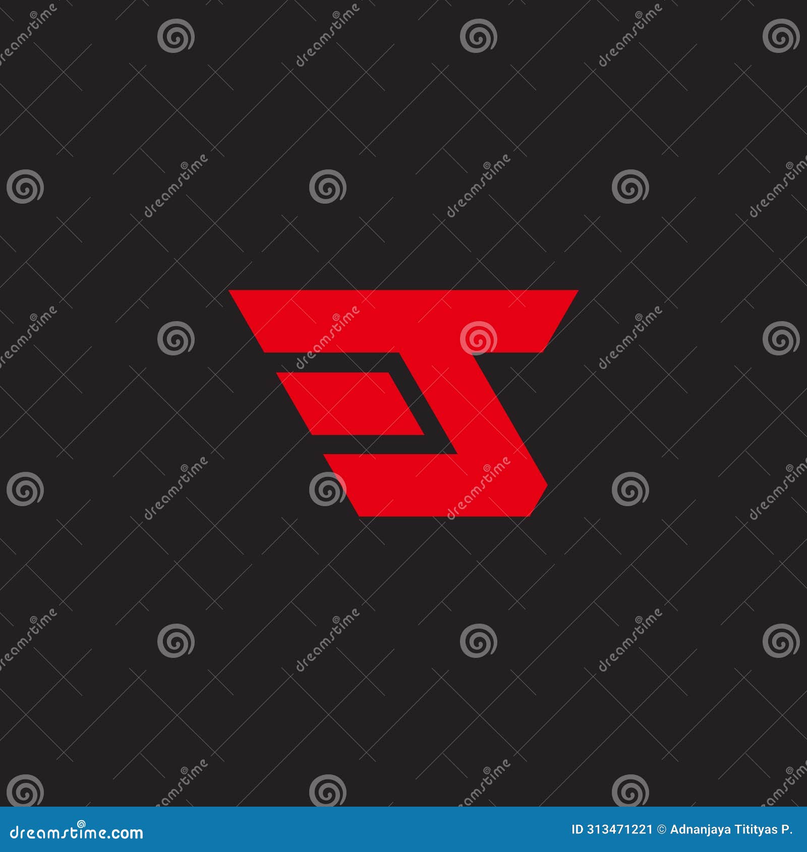 Letter T Run Fast Motion Simple Geometric Logo Vector Stock Vector ...