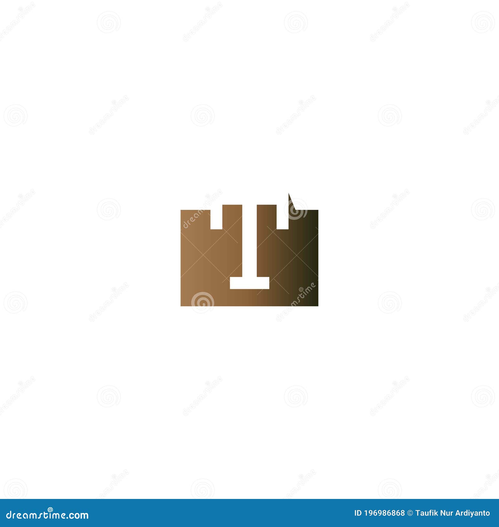 Letter T on the Square Icon Template Stock Vector - Illustration of ...