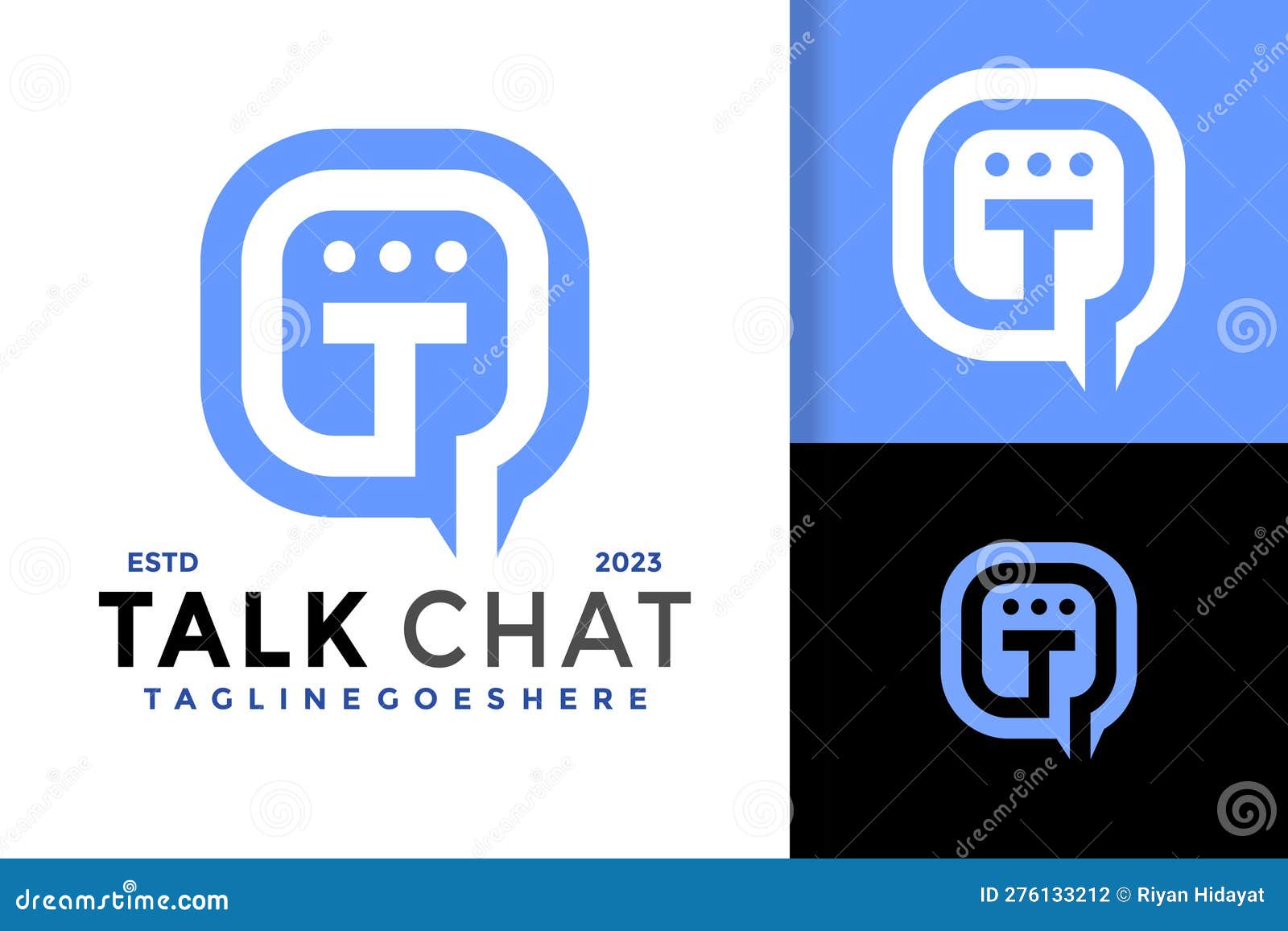 Letter T Talk Chat Logo Vector Icon Illustration Stock Vector ...