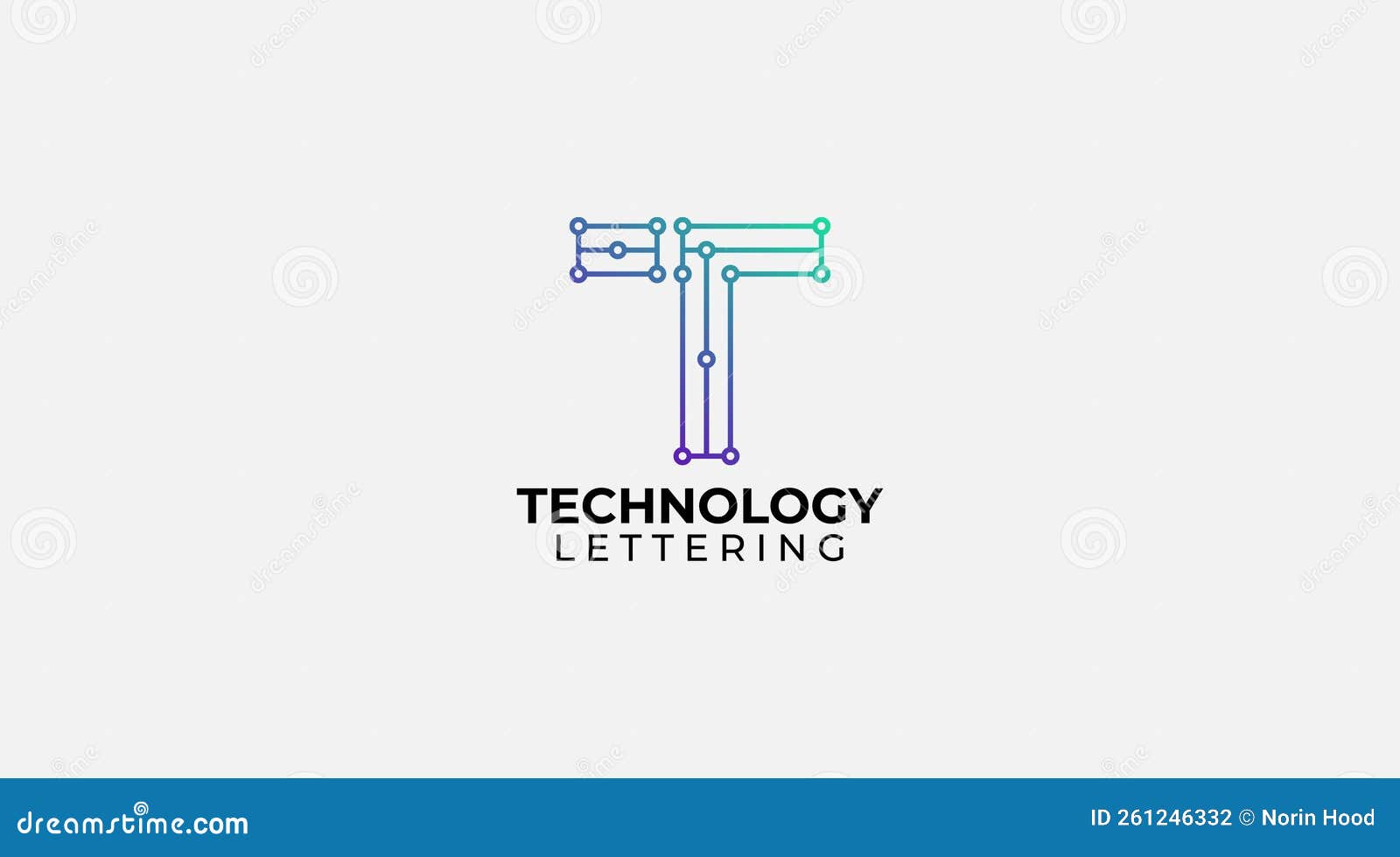 Letter T Tech Logo Design Template,Technology Vector Illustration Stock ...