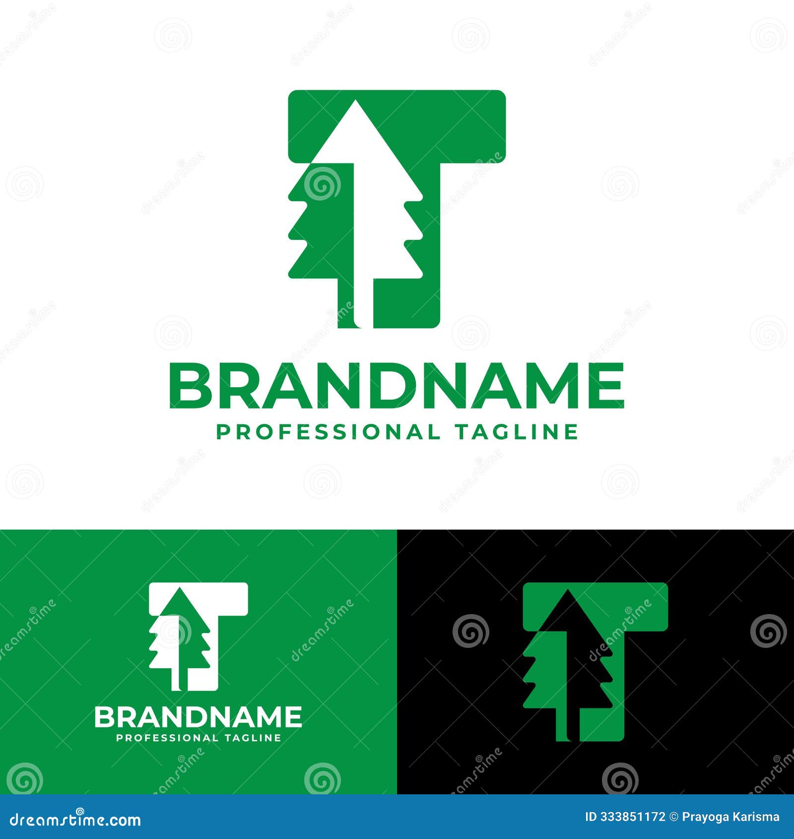 Letter T Tree Logo, for Any Environmental Brands with T Initial Stock ...