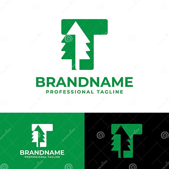 Letter T Tree Logo, for Any Environmental Brands with T Initial Stock ...
