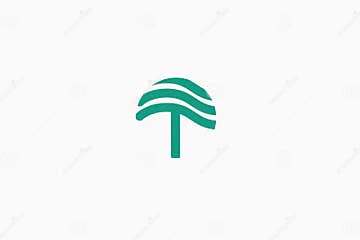 Letter T tree logo stock vector. Illustration of isolated - 299655448