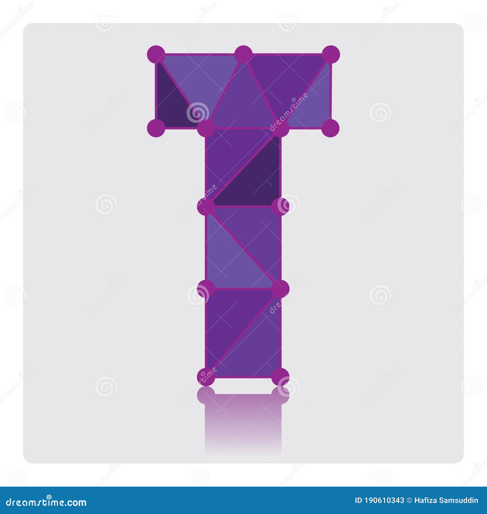 Letter T. Vector Illustration Decorative Design Stock Vector ...