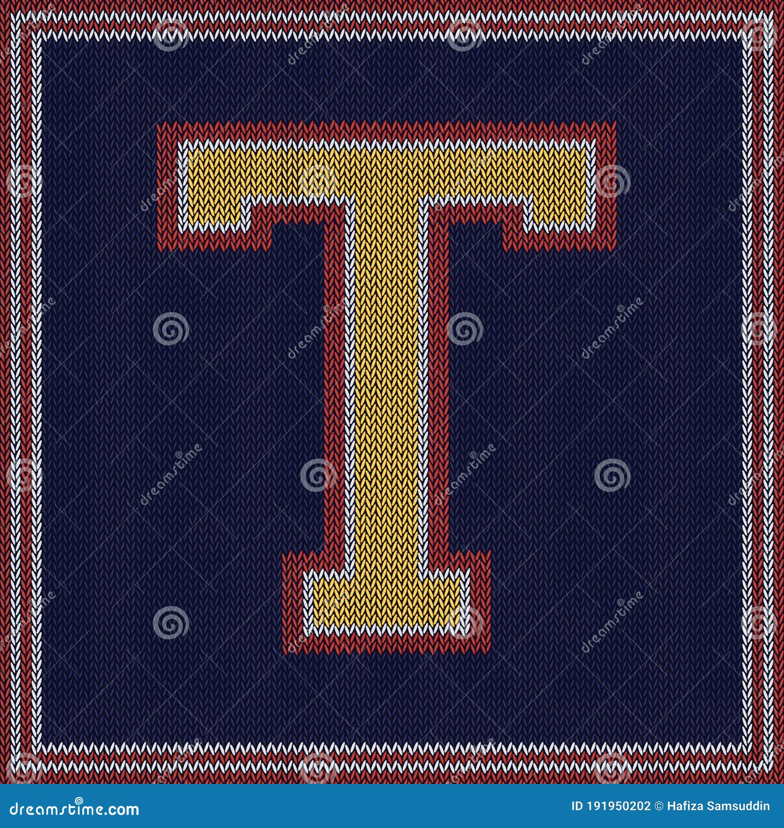 Letter T. Vector Illustration Decorative Design Stock Vector ...