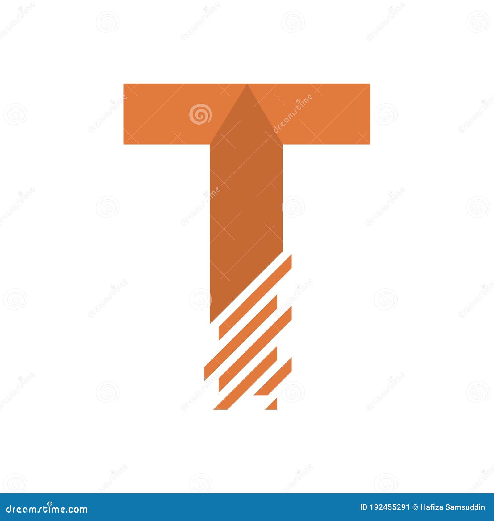 Letter T. Vector Illustration Decorative Design Stock Vector ...