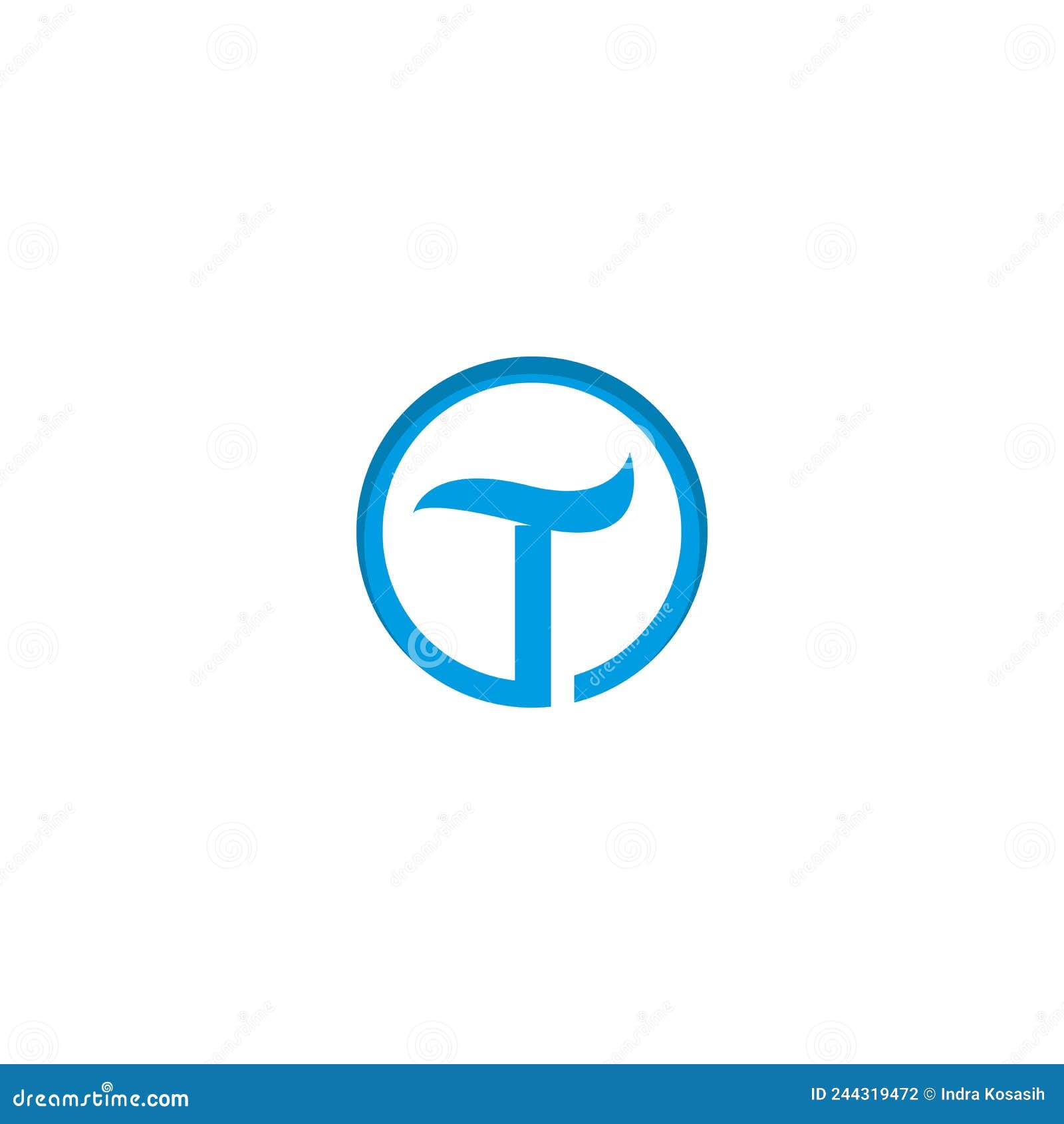 Letter T with Wave Logo Vector Icon Stock Vector - Illustration of logo ...