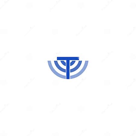 Letter T WiFi Wave Logo stock vector. Illustration of signal - 279950354