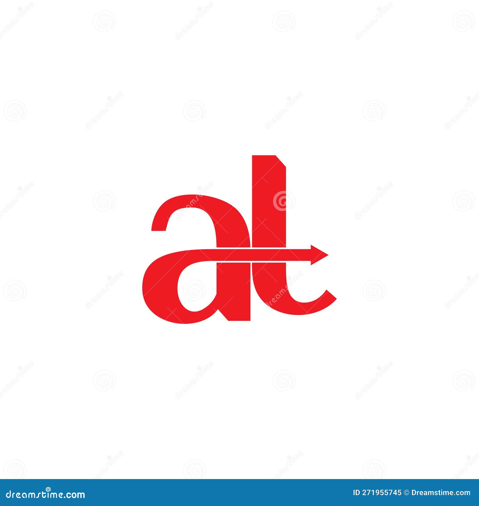 Letter Ta Abstract Simple Arrow Movement Logo Vector Stock Vector ...