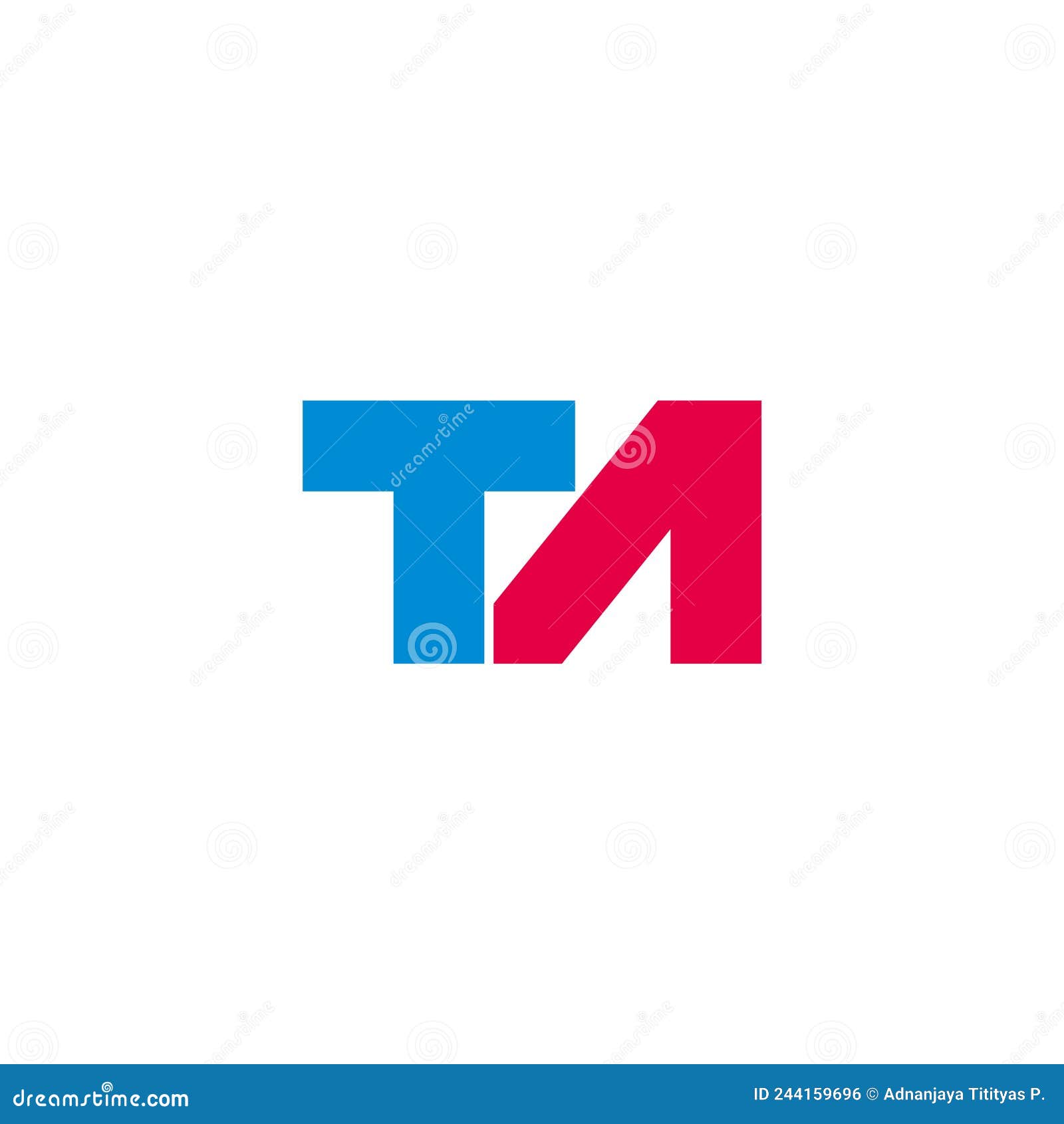 Letter Ta Simple Geometric Arrow Colorful Logo Vector Stock Vector ...