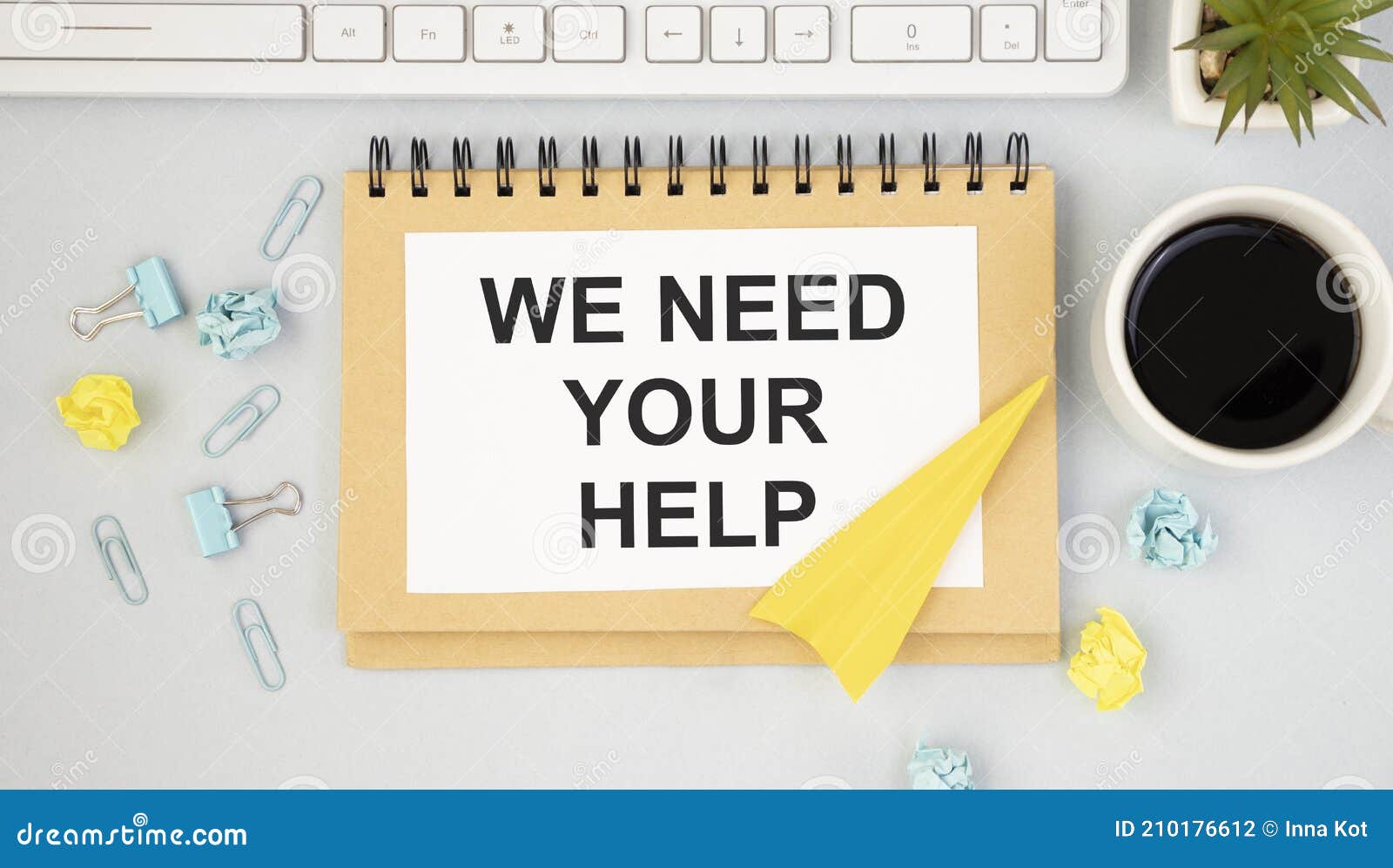 The Text we NEED YOUR HELP, Next To the Keyboard, Pen, Graphics and ...