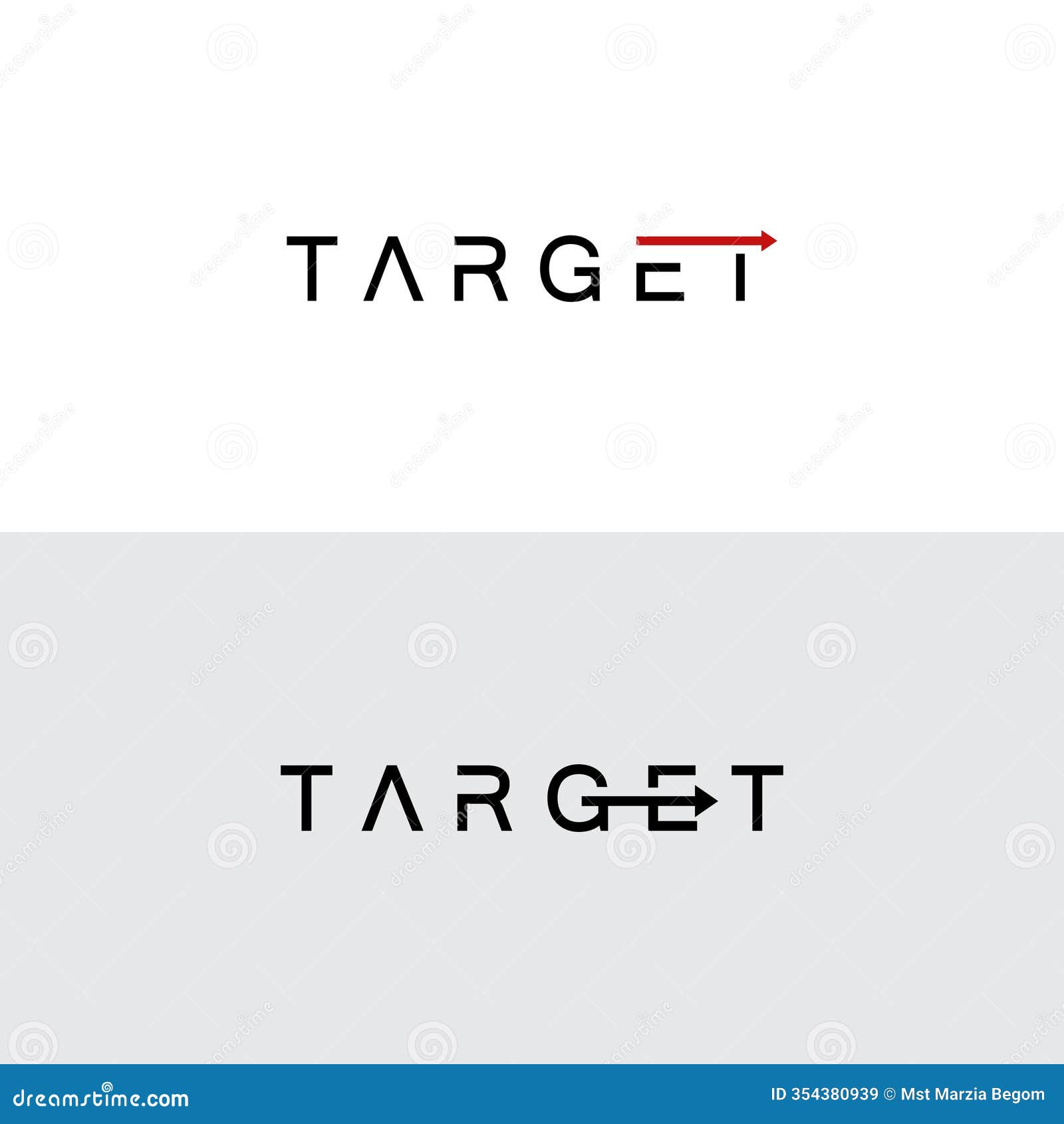 Letter of Target Logo Design Vector Icon Elements Symbol Illustrations ...