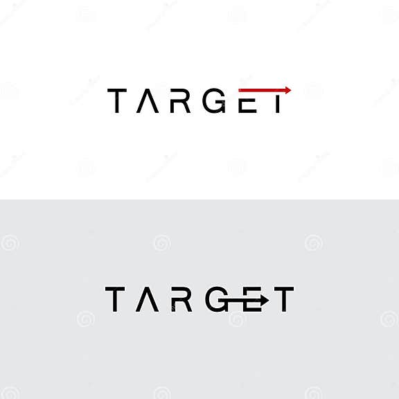 Letter of Target Logo Design Vector Icon Elements Symbol Illustrations ...