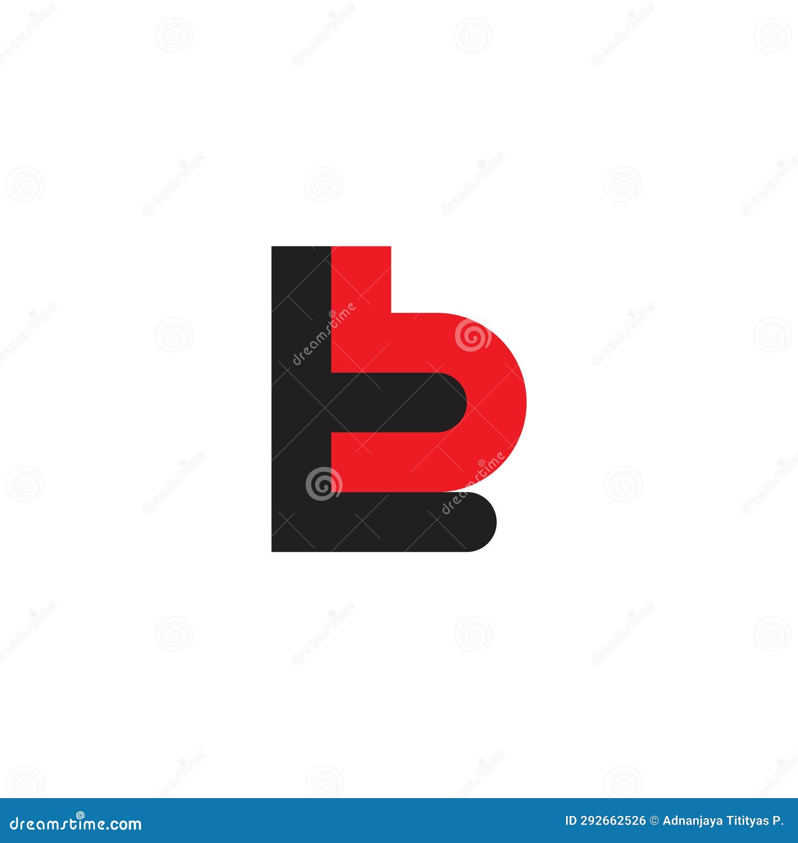 Letter Tb Simple Colorful Geometric Logo Vector Stock Vector ...