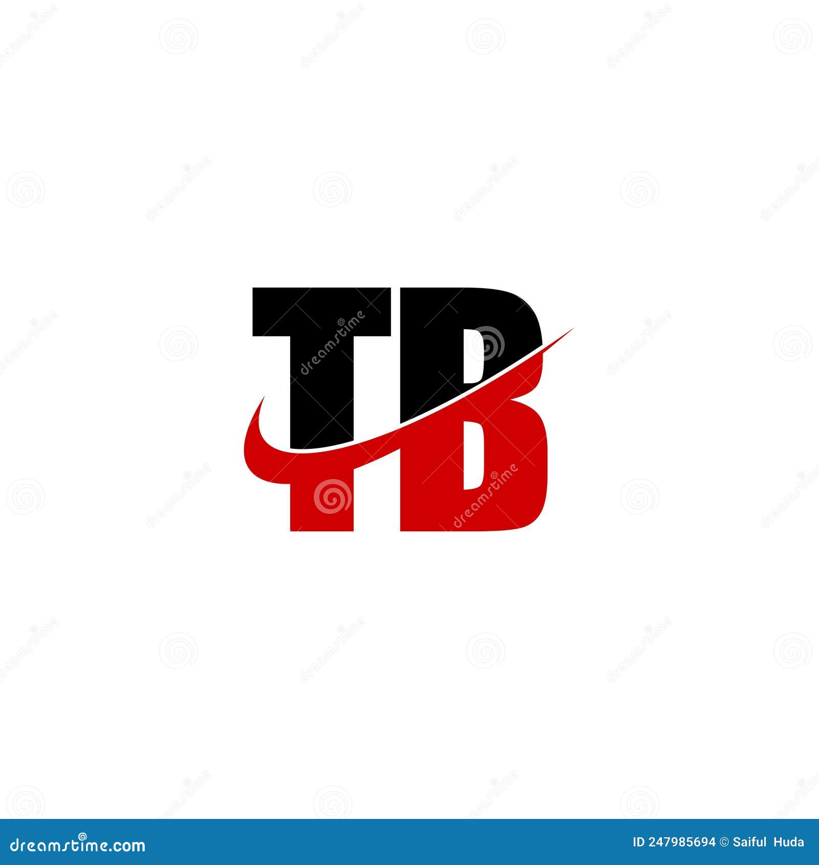 Letter TB Simple Monogram Logo Icon Design. Stock Vector - Illustration ...