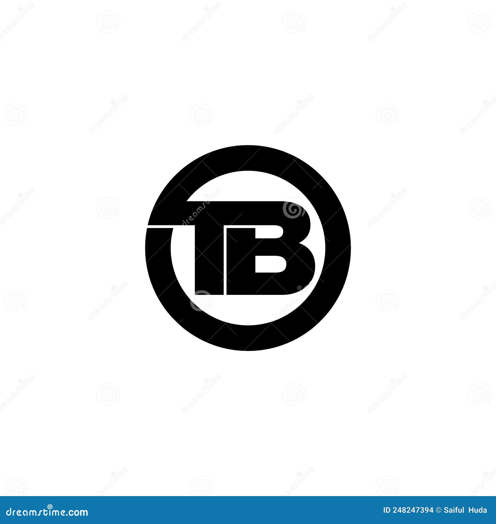 Letter TB Simple Monogram Logo Icon Design. Stock Vector - Illustration ...
