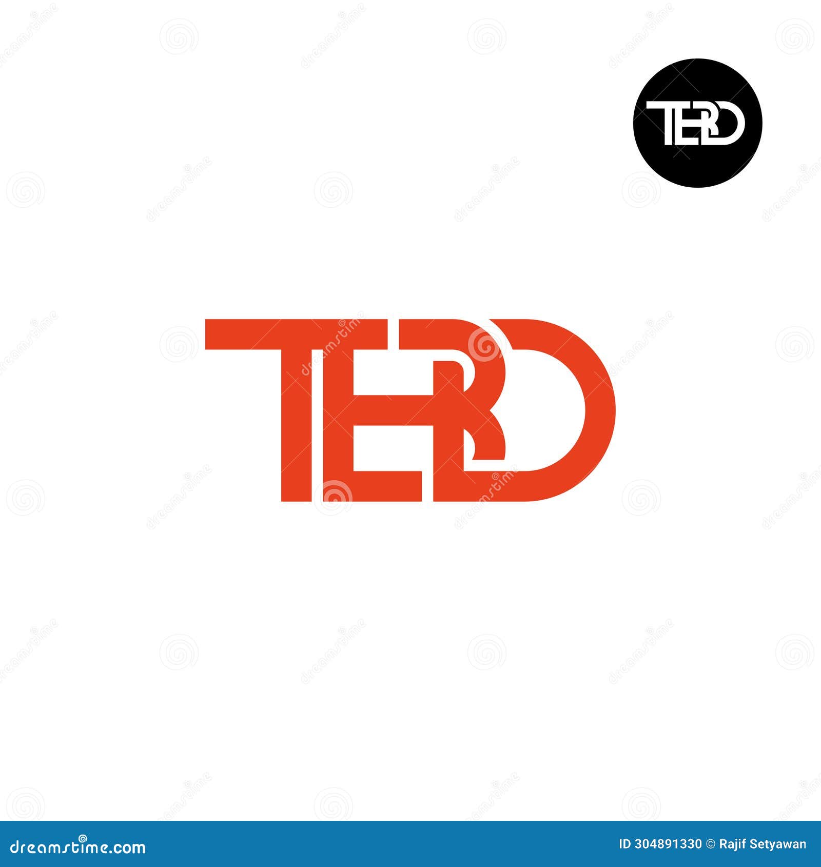 Letter TBD Monogram Logo Design Vector Illustration | CartoonDealer.com #304891330