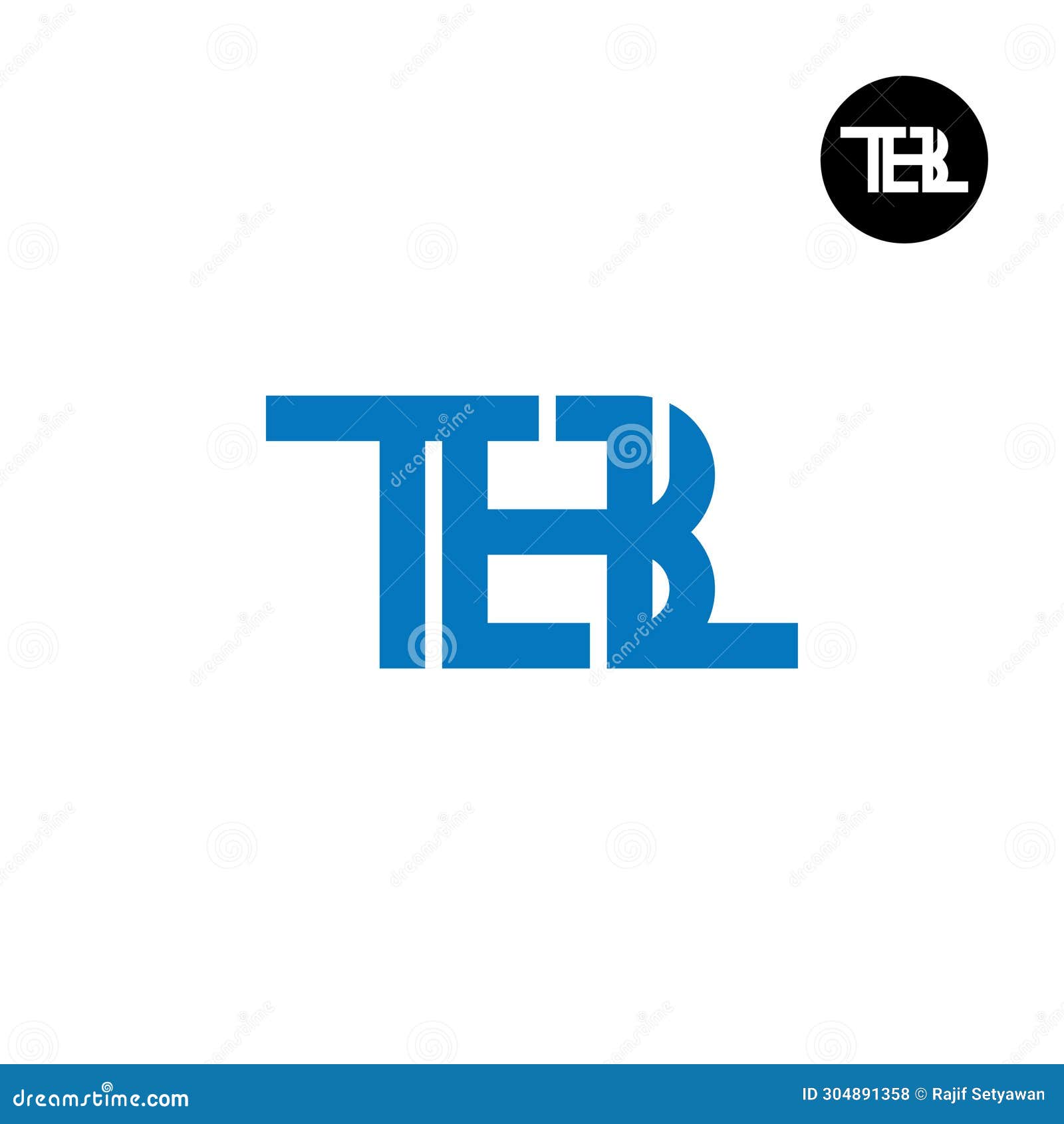 Letter TBL Monogram Logo Design Stock Illustration - Illustration of ...