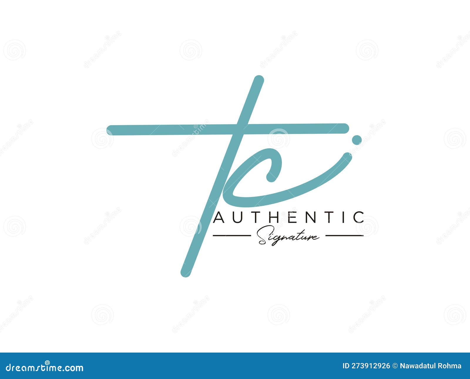 Letter TC Signature Logo Template Vector Stock Vector - Illustration of ...