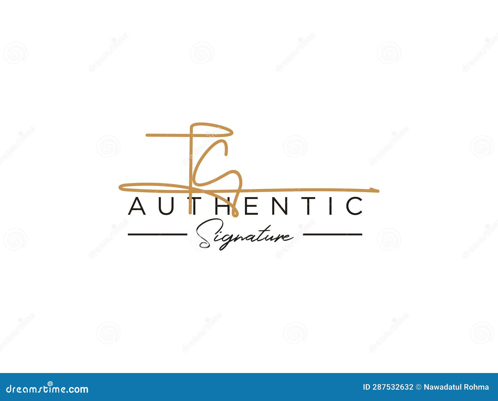 Letter TC Signature Logo Template Vector Stock Vector - Illustration of ...