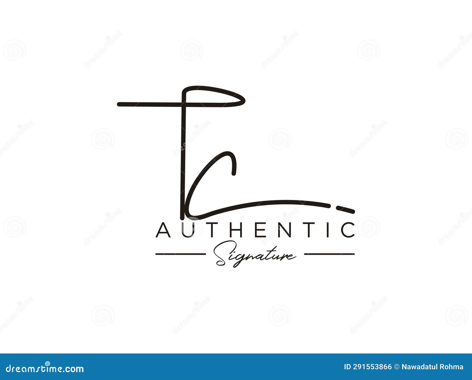 Letter TC Signature Logo Template Vector Stock Vector - Illustration of ...