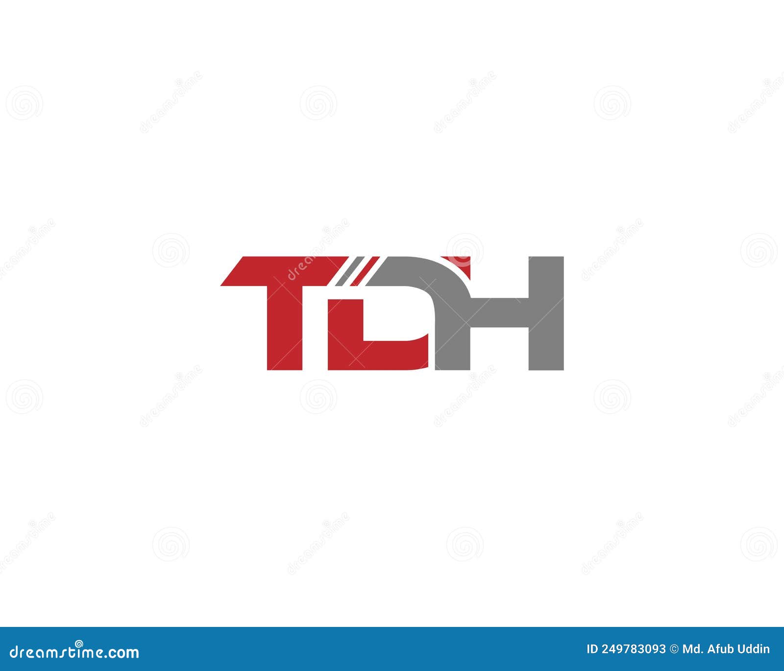Letter TDH Creative Logo Icon Design Stock Vector - Illustration of ...