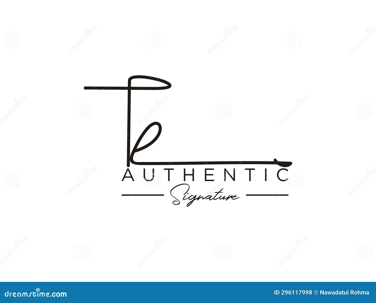 Letter TE Signature Logo Template Vector Stock Vector - Illustration of ...