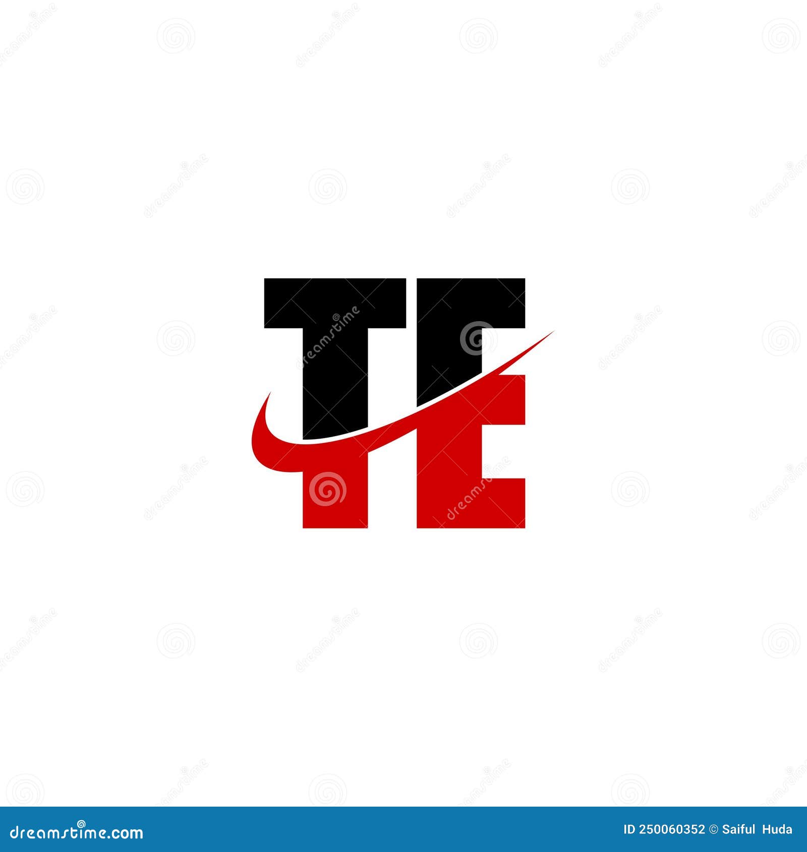 Letter TE Simple Monogram Logo Icon Design. Stock Vector - Illustration ...