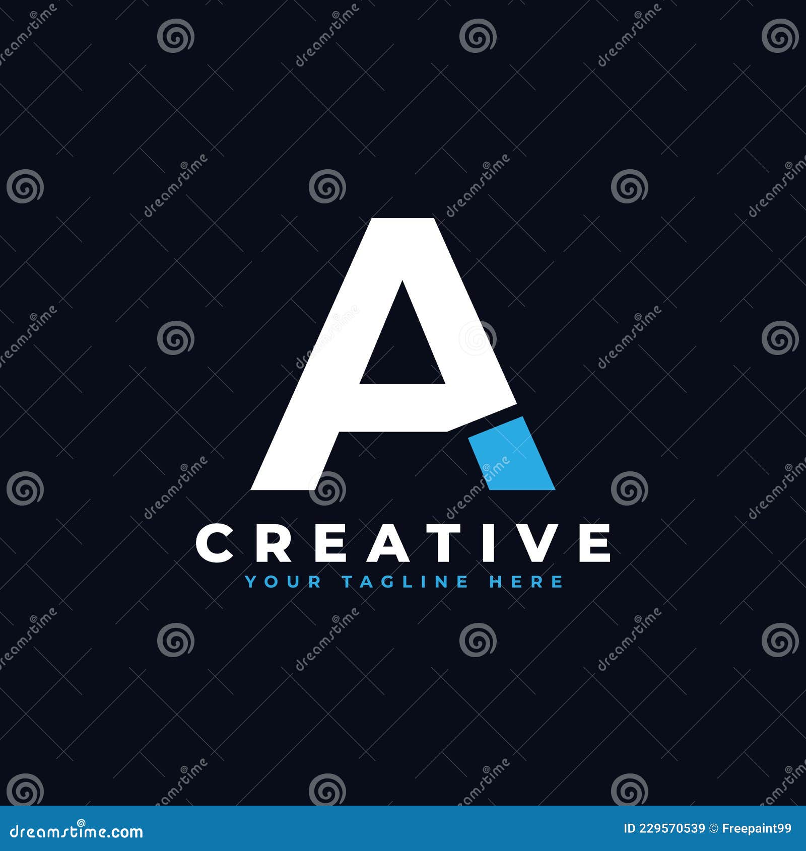 Letter a Tech Logo. Design Vector Illustration Modern Monogram Icon ...