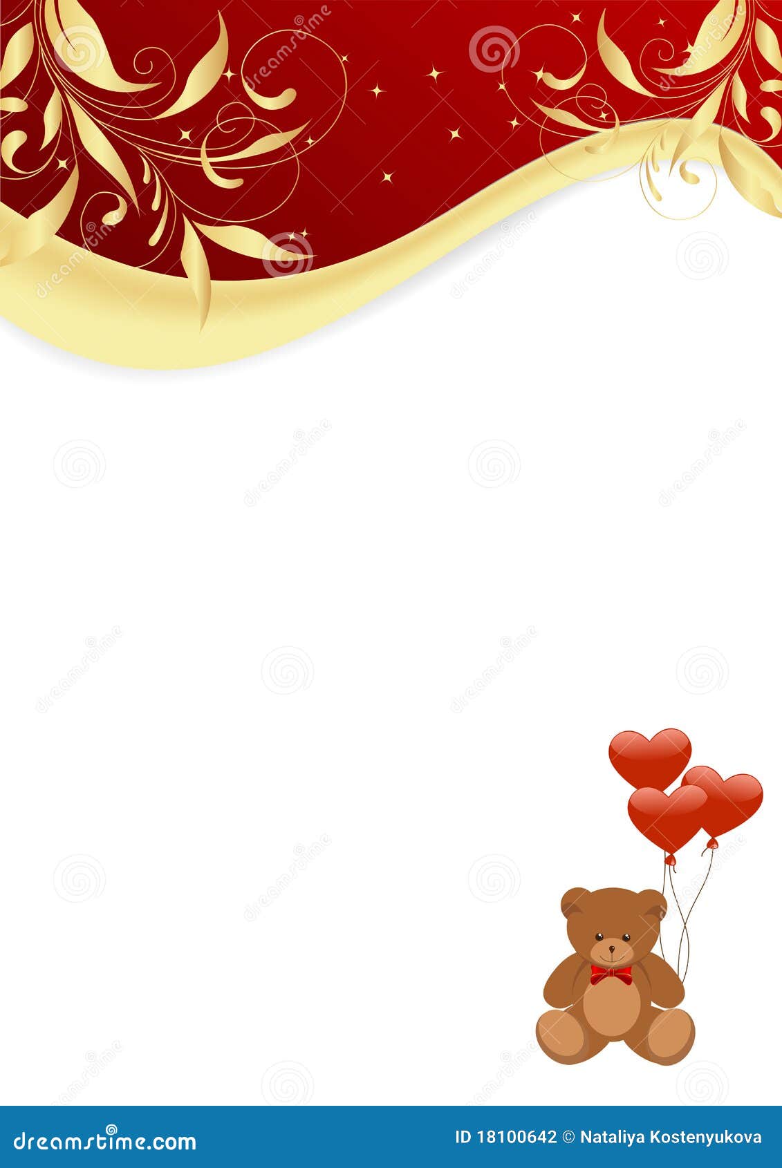 Letter with teddy bear stock vector. Illustration of form - 18100642