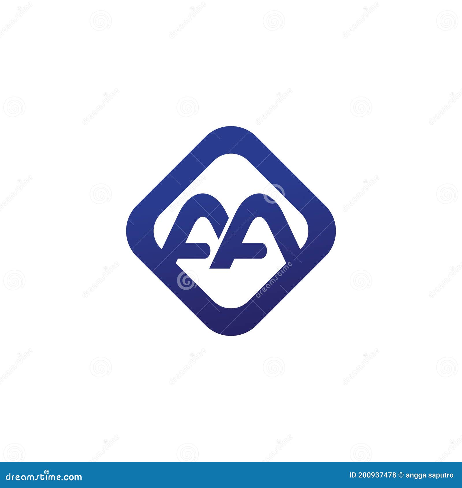 A Letter icon Template stock illustration. Illustration of vector ...