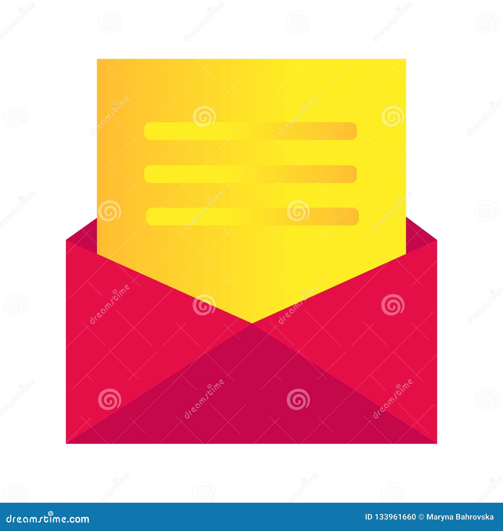 Message Icon, Envelope Illustration - Vector Mail Icon, Send Letter ...