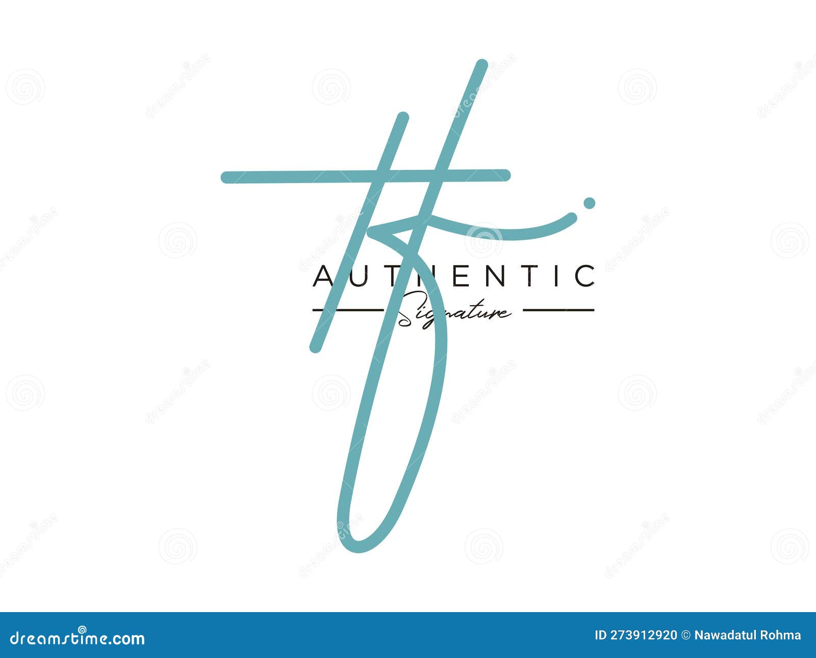 Letter TF Signature Logo Template Vector Stock Vector - Illustration of ...