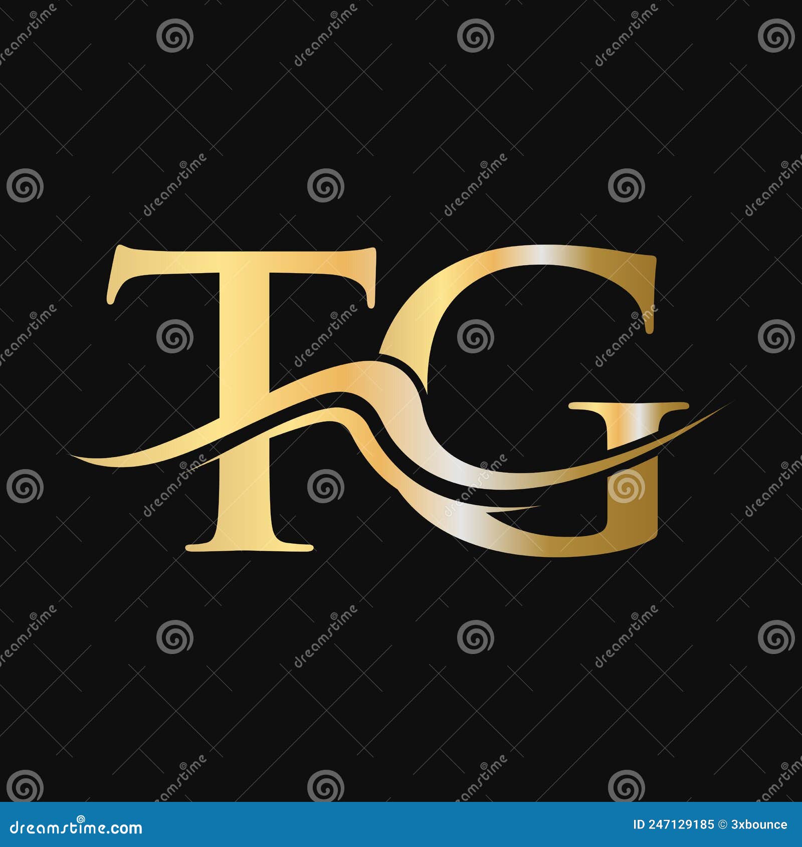 Letter TG Logo Design. Initial TG Logotype Template for Business and ...