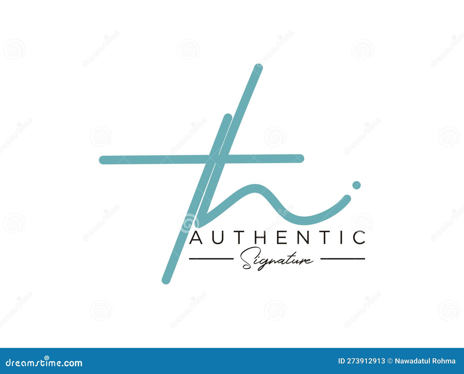 Letter TH Signature Logo Template Vector Stock Vector - Illustration of ...