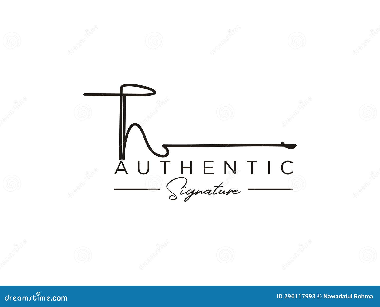 Letter TH Signature Logo Template Vector Stock Vector - Illustration of ...