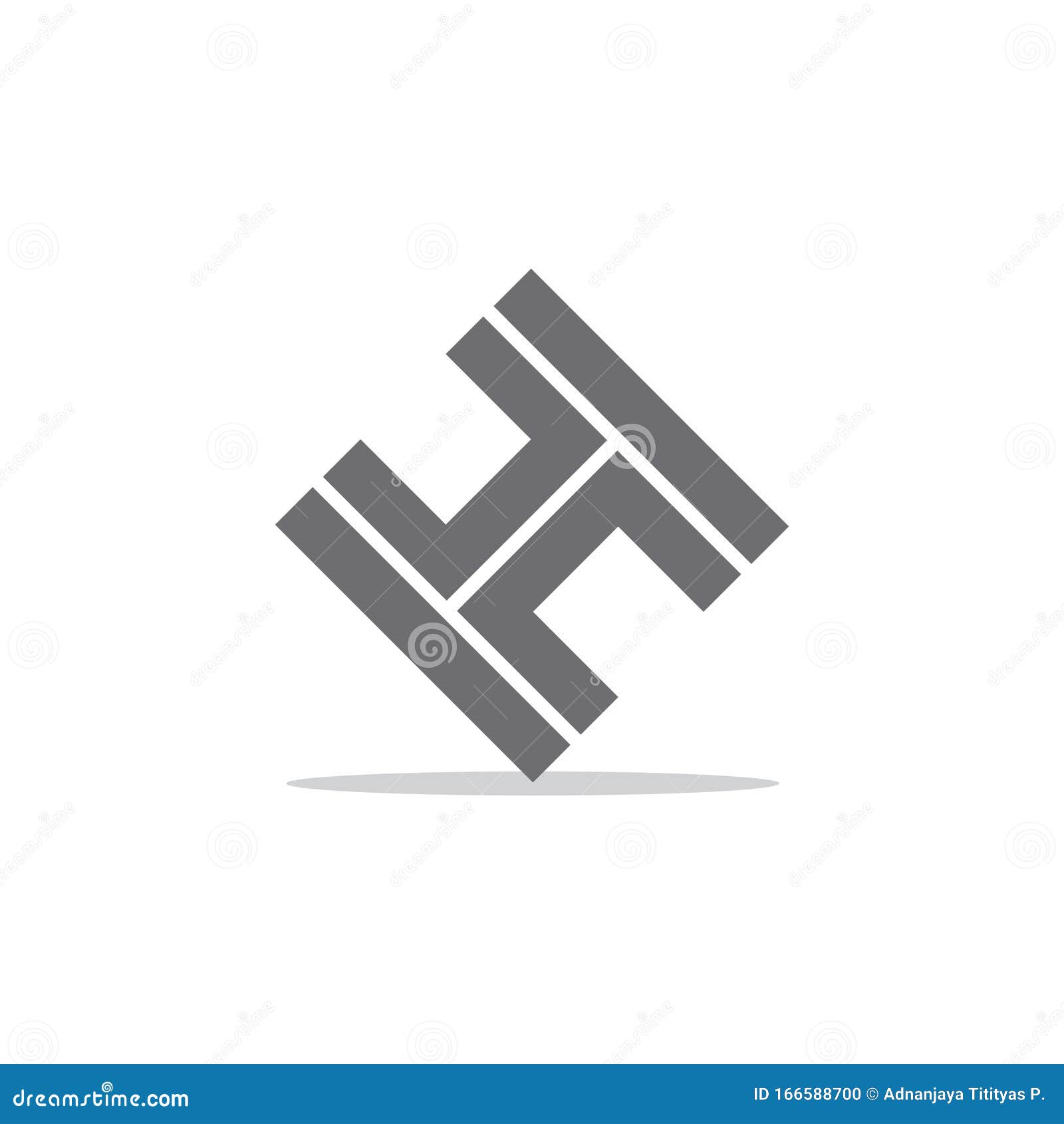 Letter Th Stripes Geometric Design Symbol Vector Stock Vector ...