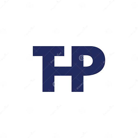 Letter Thp Simple Geometric Line Logo Vector Stock Vector ...