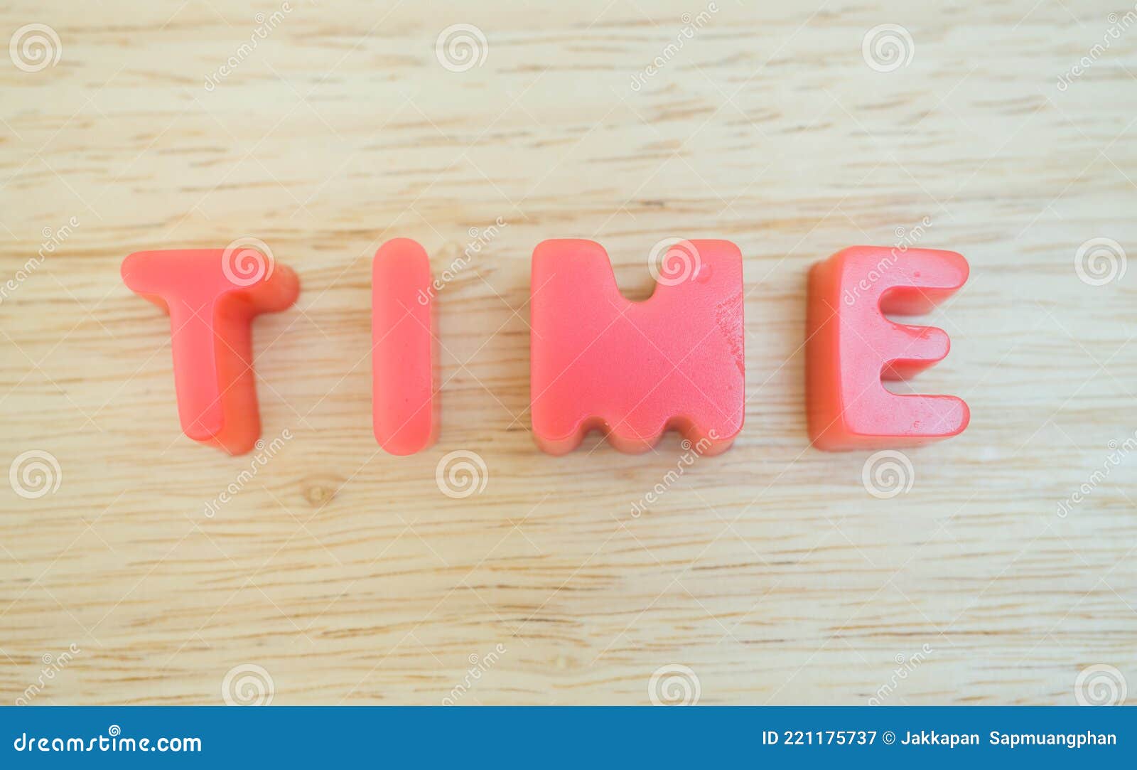 Letter Time on Wood Background Stock Image - Image of card, parchment ...