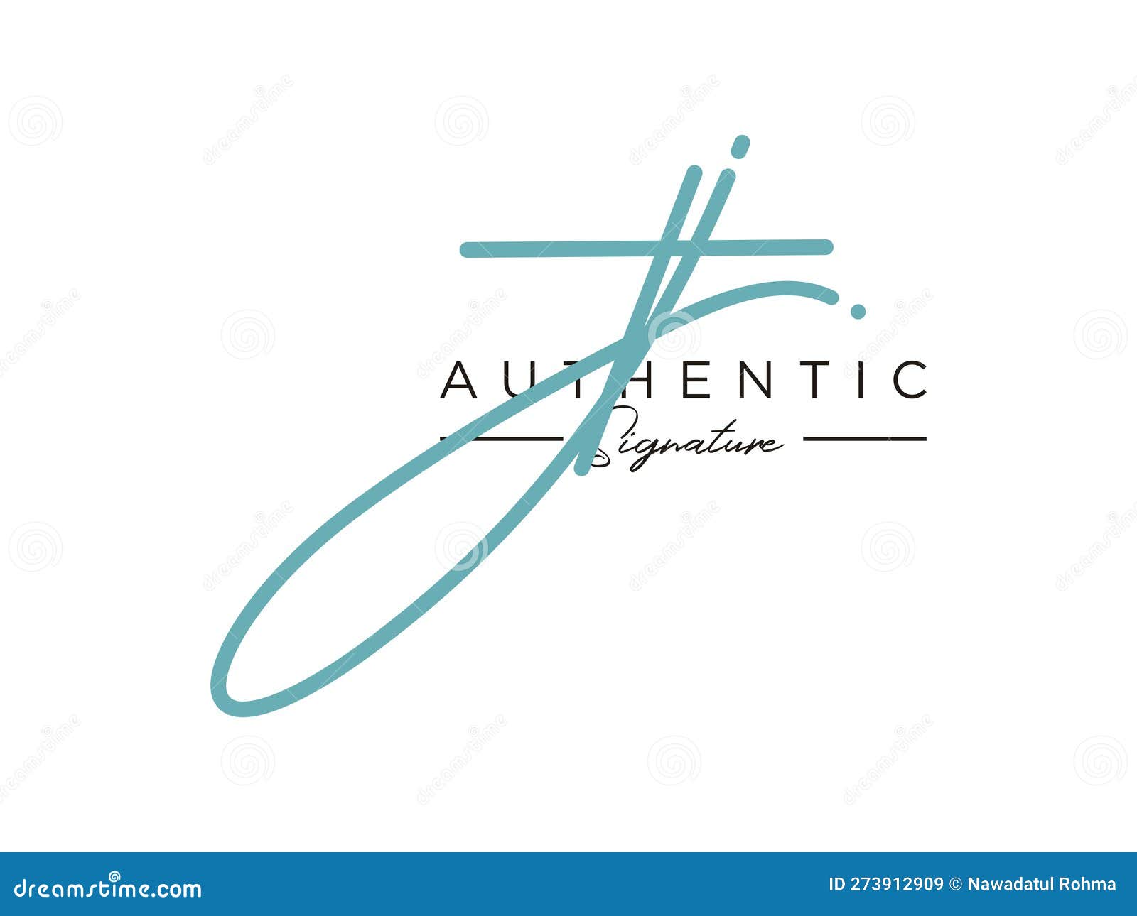 Letter TJ Signature Logo Template Vector Stock Vector - Illustration of ...