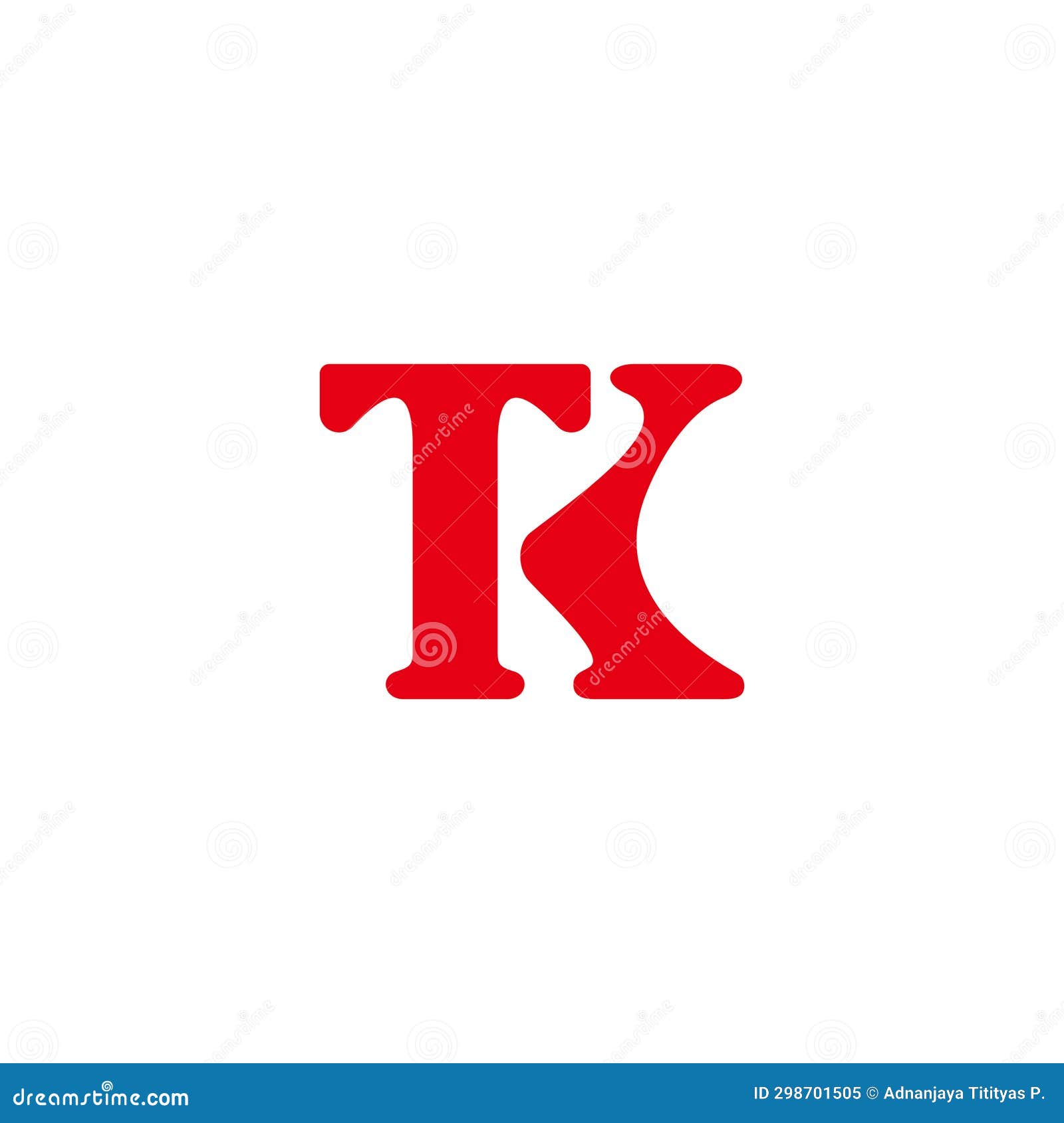 Letter Tk Simple Curves Logo Vector Stock Vector - Illustration of ...
