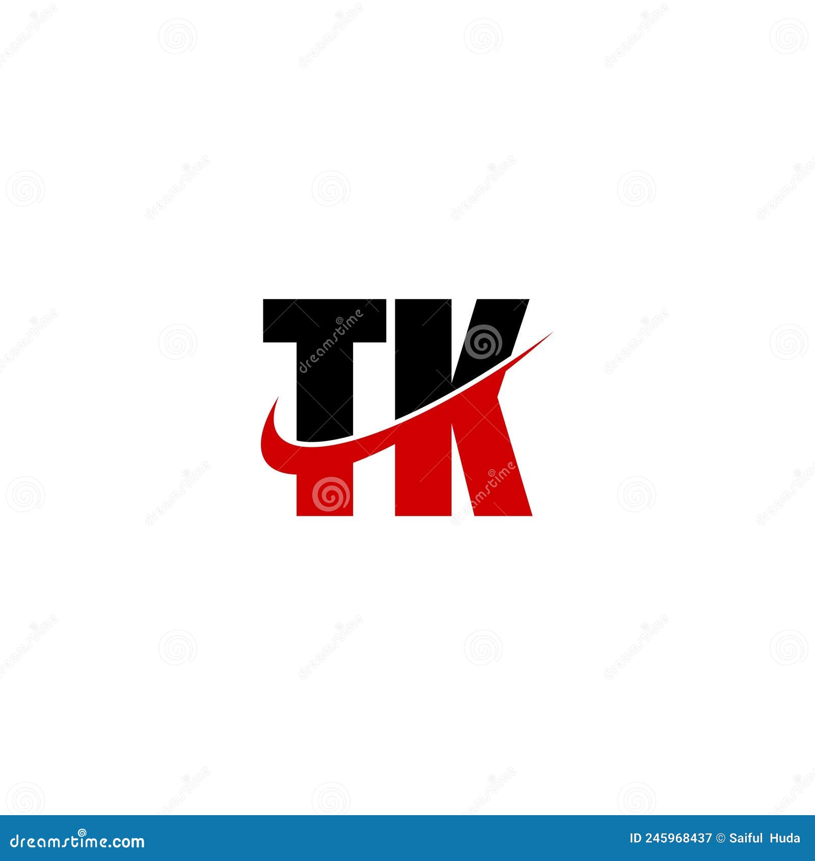 Letter TK Simple Monogram Logo Icon Design. Stock Vector - Illustration ...