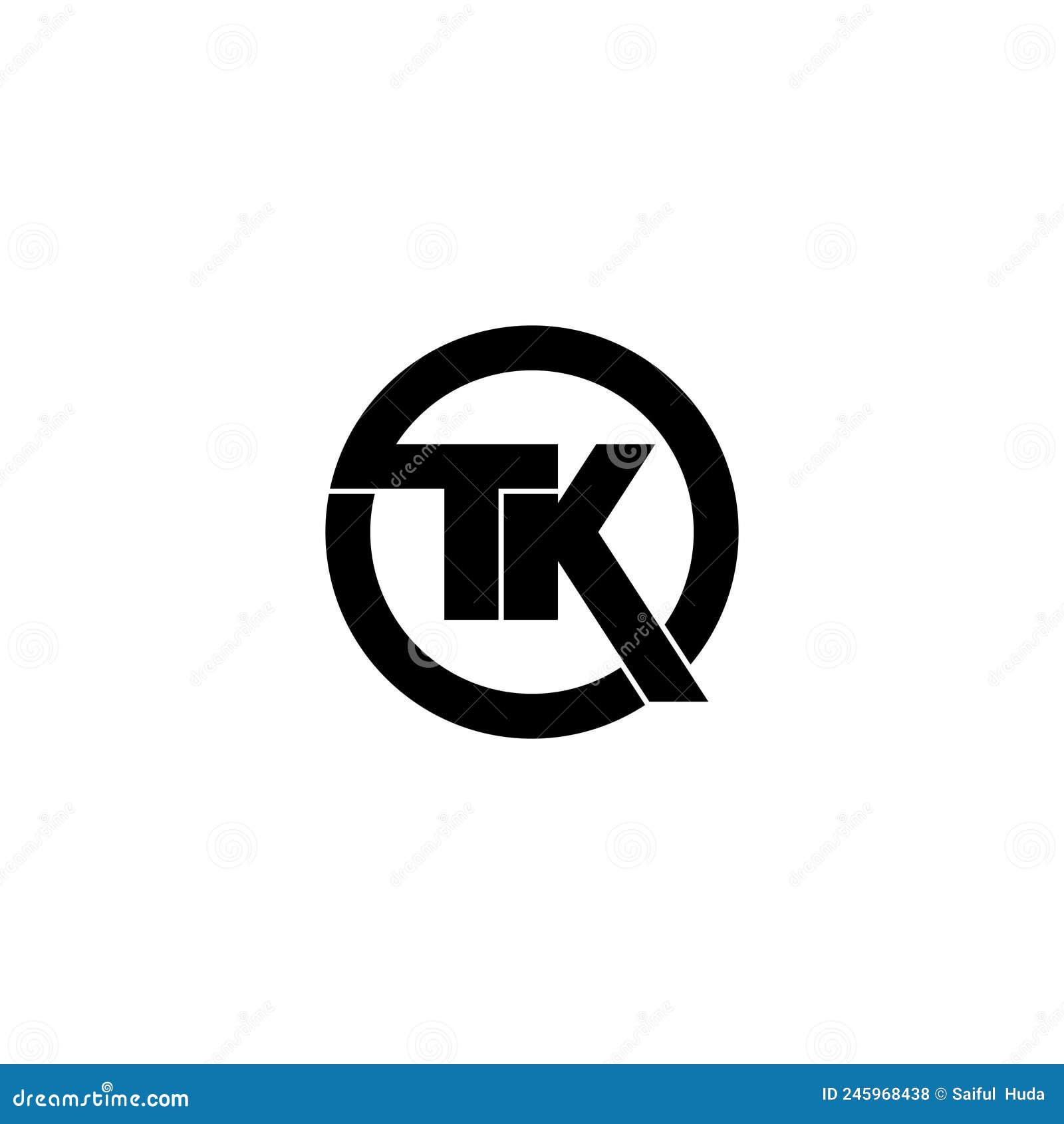 Letter TK Simple Monogram Logo Icon Design. Stock Vector - Illustration ...