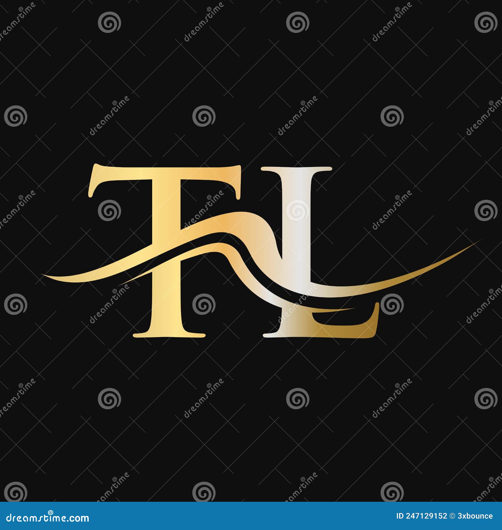Letter TL Logo Design. Initial TL Logotype Template for Business and ...