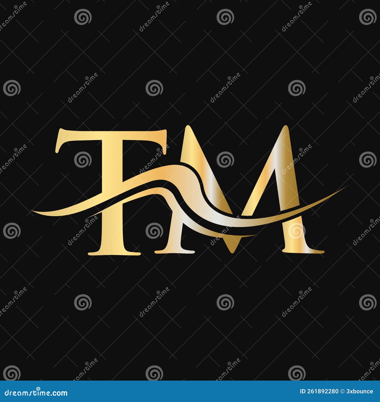 Letter TM Logo Design. Initial TM Logotype Template for Business and ...