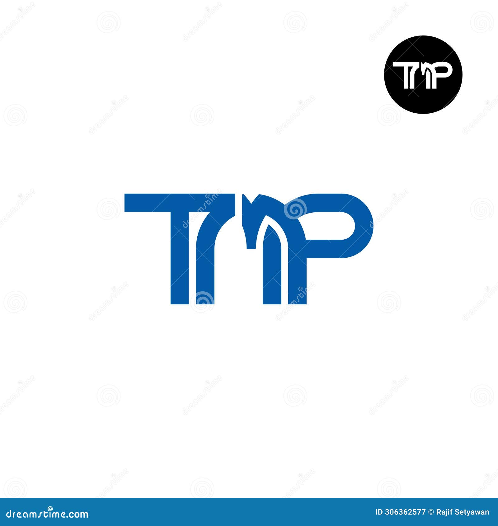 Letter TMP Monogram Logo Design Cartoon Vector | CartoonDealer.com ...