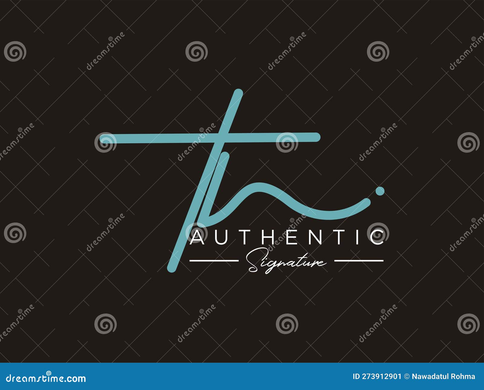 Letter TN Signature Logo Template Vector Stock Vector - Illustration of ...