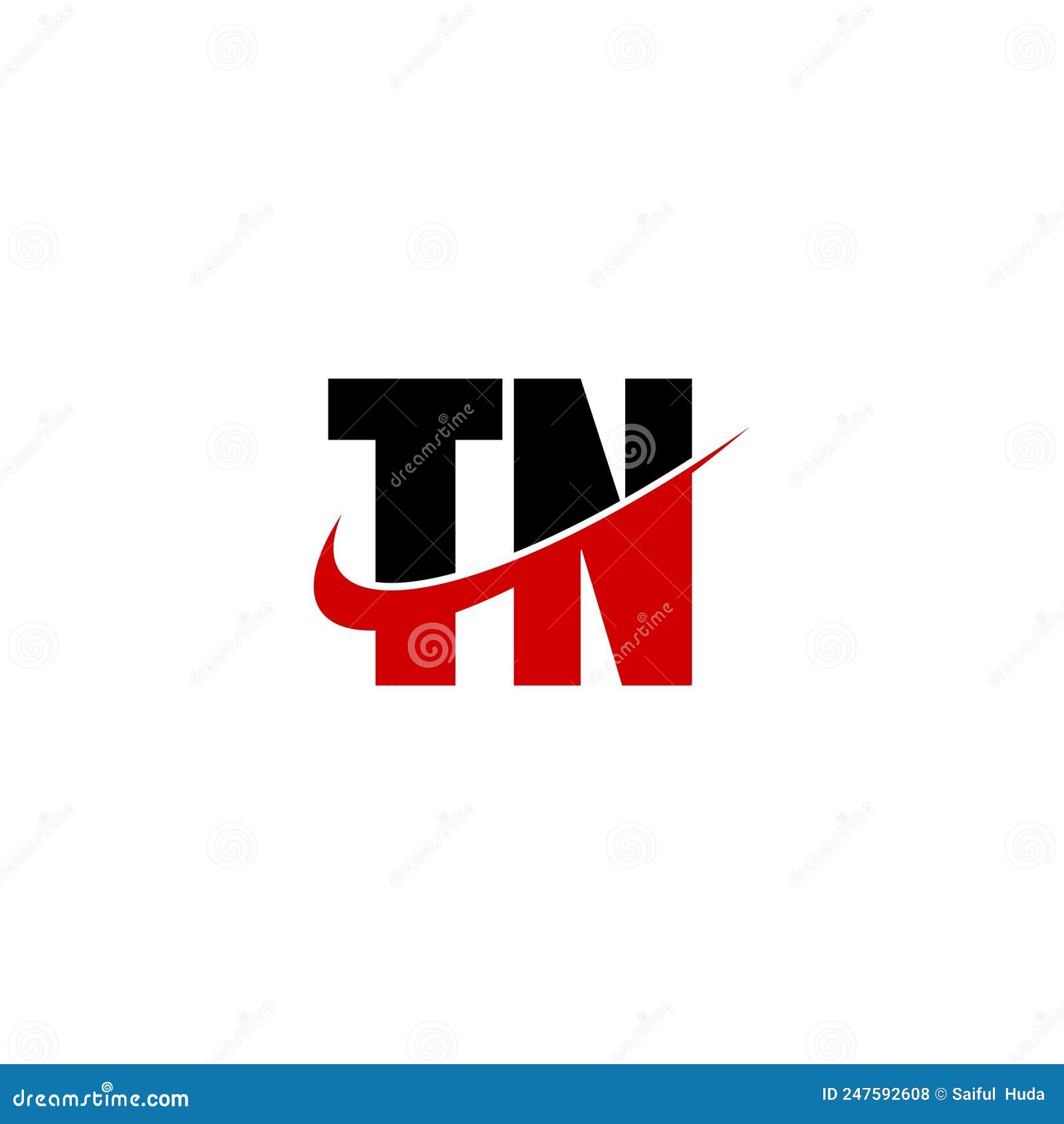 Letter TN Simple Monogram Logo Icon Design. Stock Vector - Illustration ...