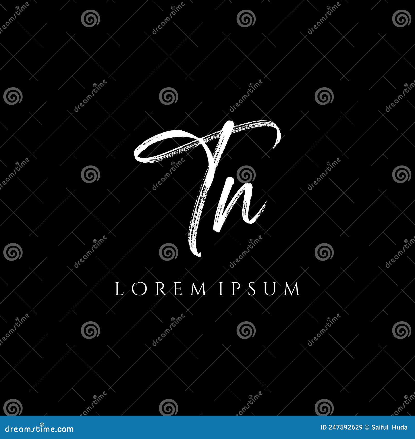 Letter TN Simple Monogram Logo Icon Design. Stock Vector - Illustration ...