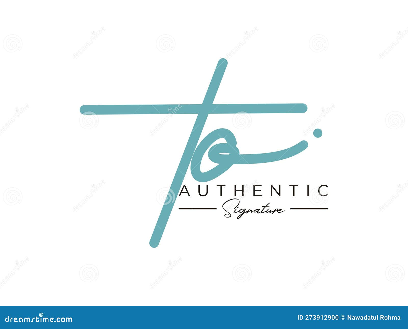 Letter TO Signature Logo Template Vector Stock Vector - Illustration of ...